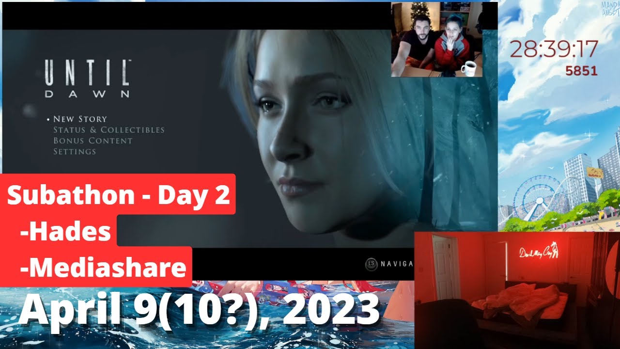 Uncapped Subathon Day 2, ft @Dave5005 hours (22-28)[Hades, Mediashare ...