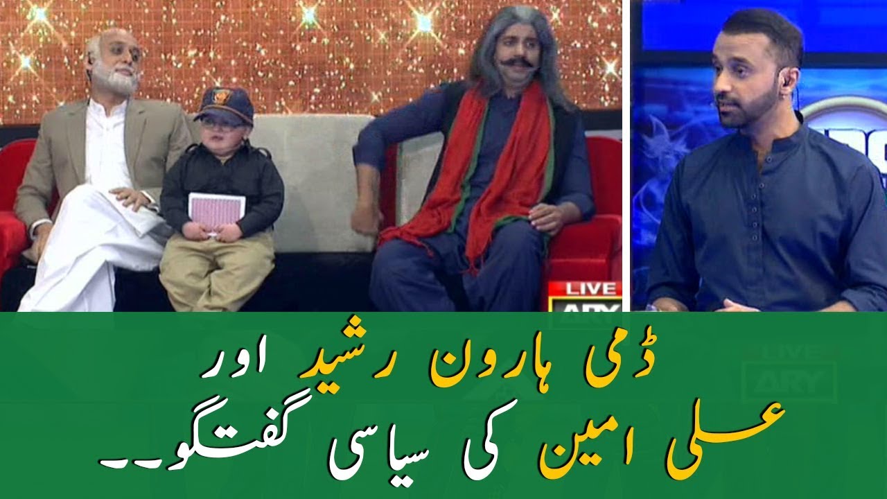 Dummy Haroon Rasheed and Ali Amin's Political talks - YouTube