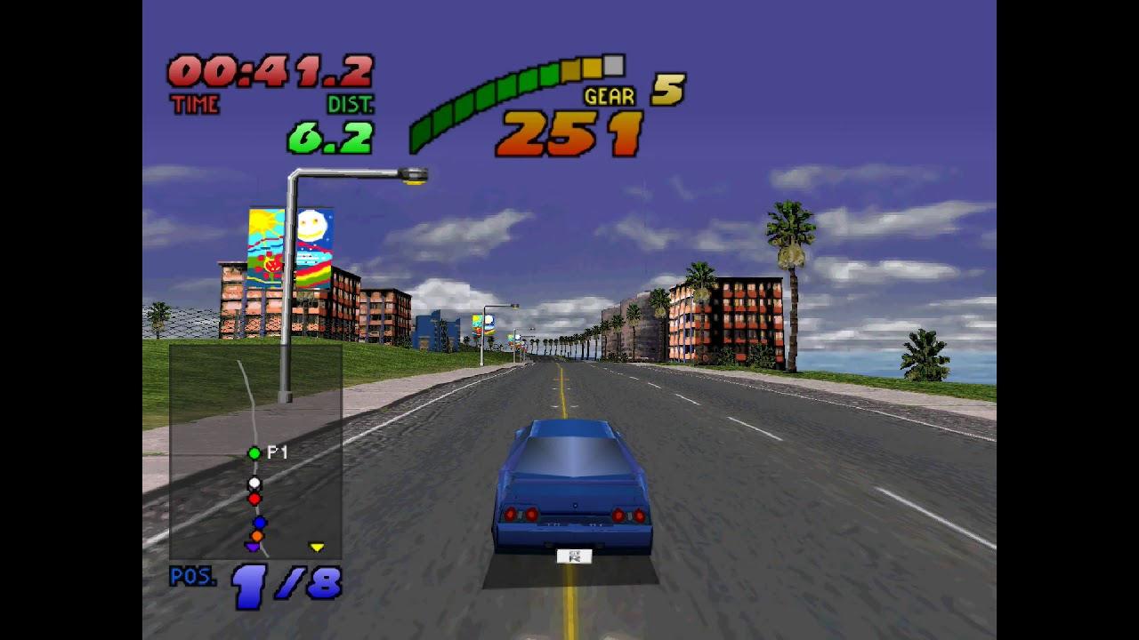 OVER DRIVIN' SKYLINE MEMORIAL - PS1 | Retroarch - Beetle PSX HW - YouTube