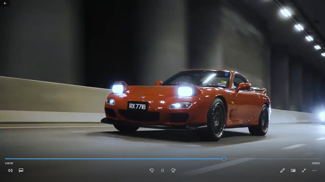 FD3S RX-7 Pop Up Headlights - YouTube