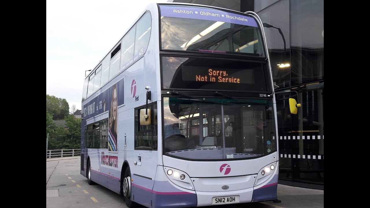 First Manchester Alexander Dennis Enviro 400 33748 SN12AOH - YouTube
