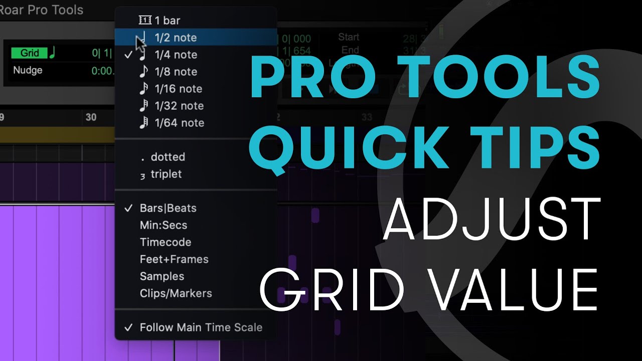 Pro Tools Quick Tips Adjust Grid Value YouTube Pro Tools Quick Tips Adjust Grid Value YouTube