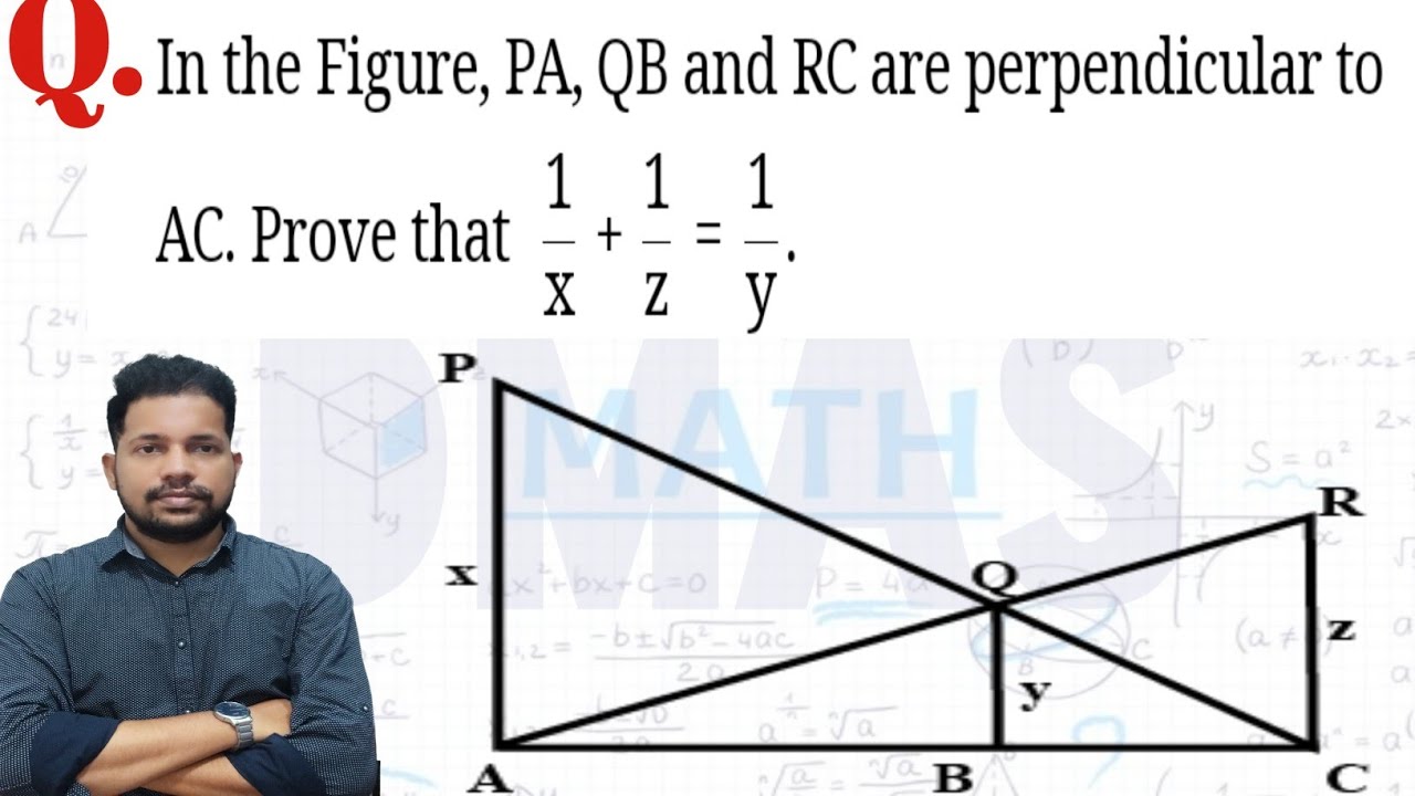 In The Given Figure PA QB And RC Are Each Perpendicular To AC Prove In The Given Figure PA QB And RC Are Each Perpendicular To AC Prove