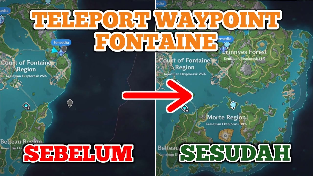 TELEPORT WAYPOINT FONTAINE 4.2 - Genshin Impact Indonesia - YouTube