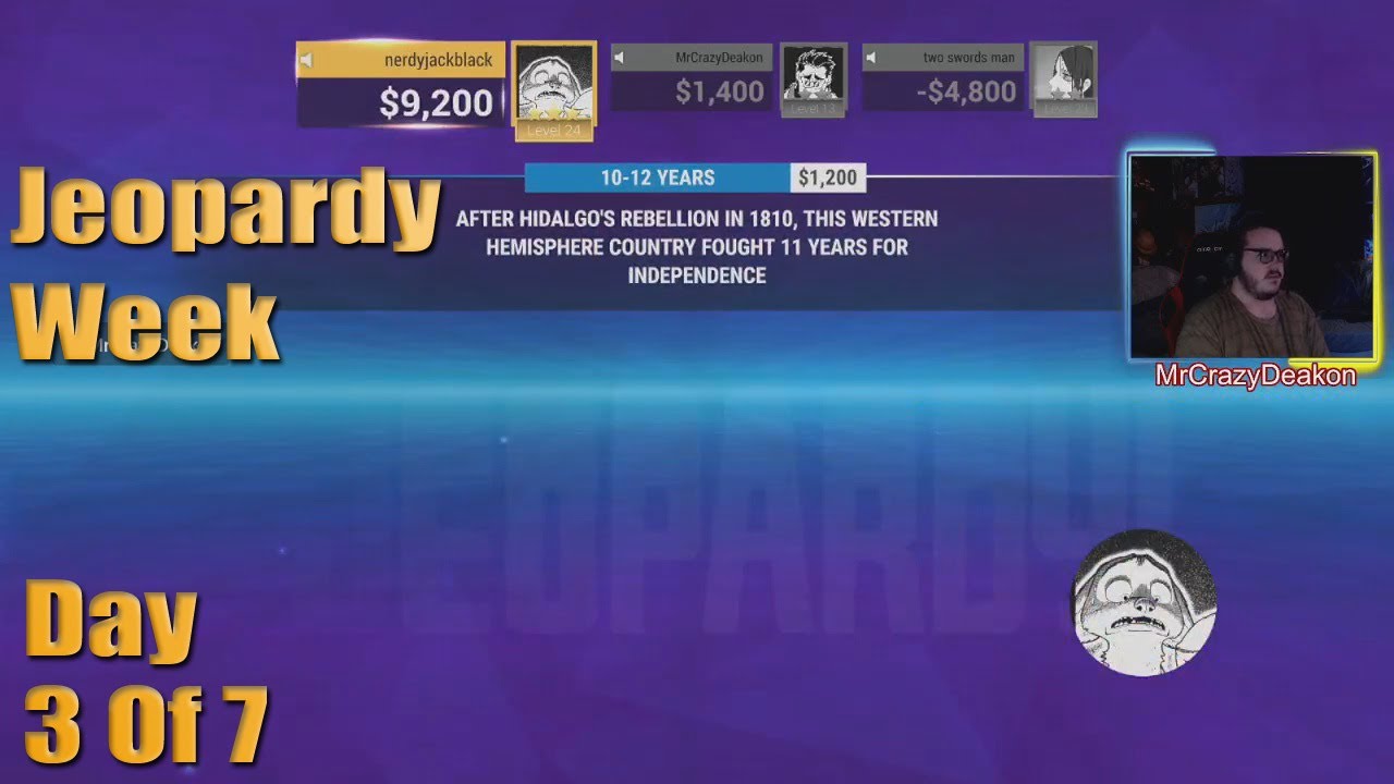 Jeopardy Week With Friends Day 3 Of 7 There Is No First Place - YouTube