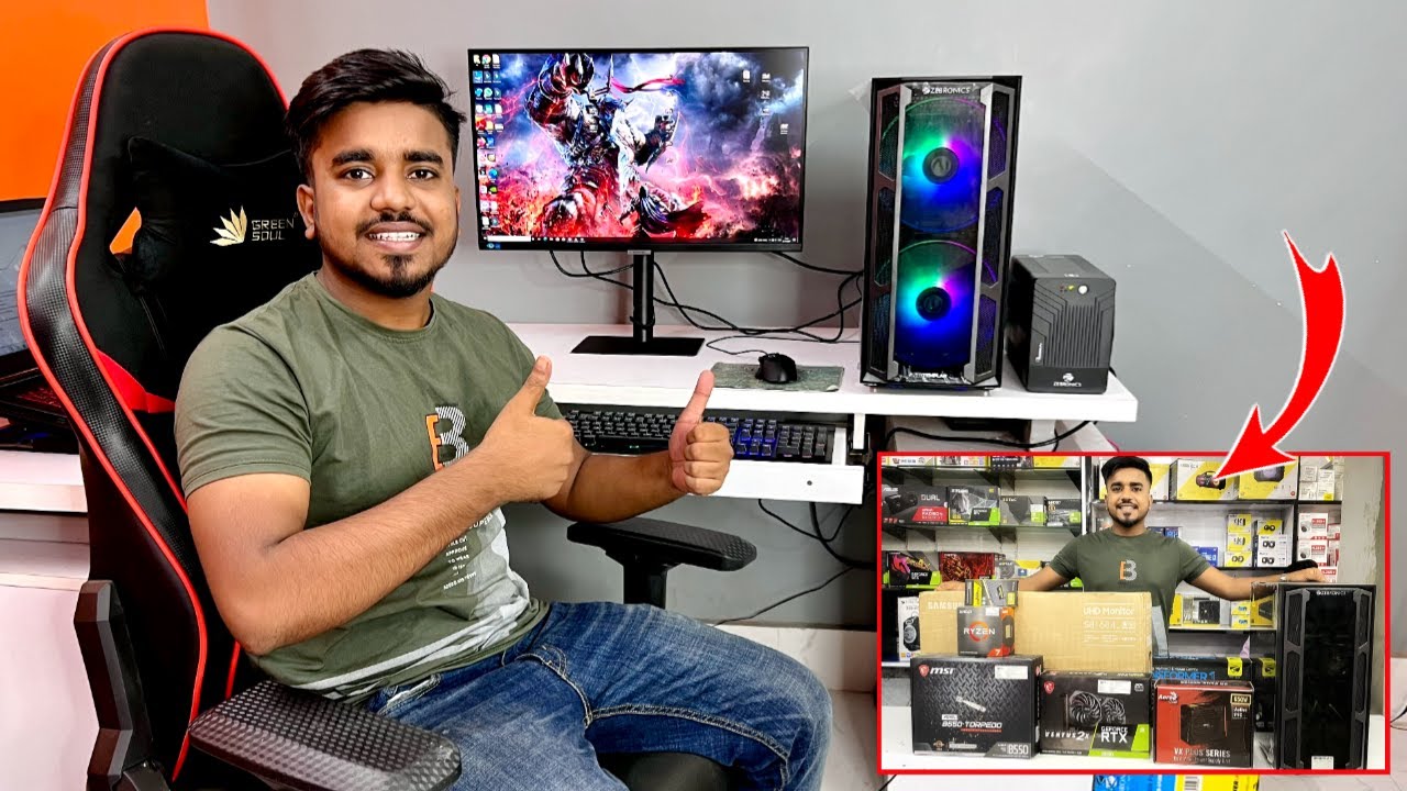 My New Gaming PC From Youtube Money || Worth ₹2,00,000 /- - YouTube