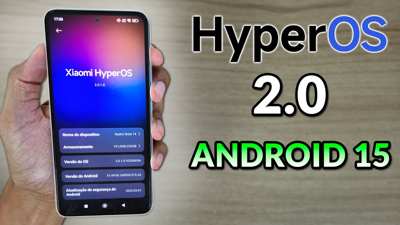 ATUALIZAÇÃO GRANDE! HYPEROS 2 + ANDROID 15 CHEGOU AO REDMI NOTE 14 4G ...
