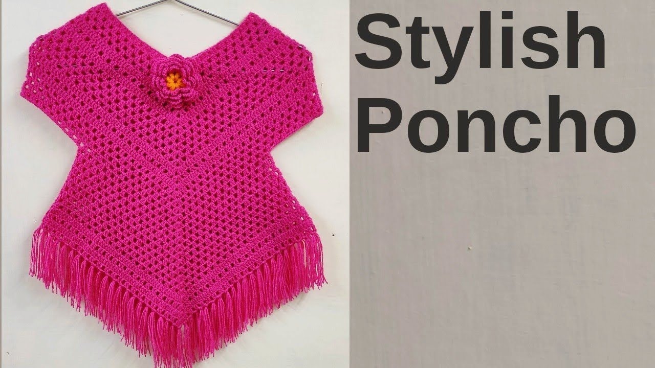 8-10 years girls poncho (Top) latest design of 2020 any size step by ...