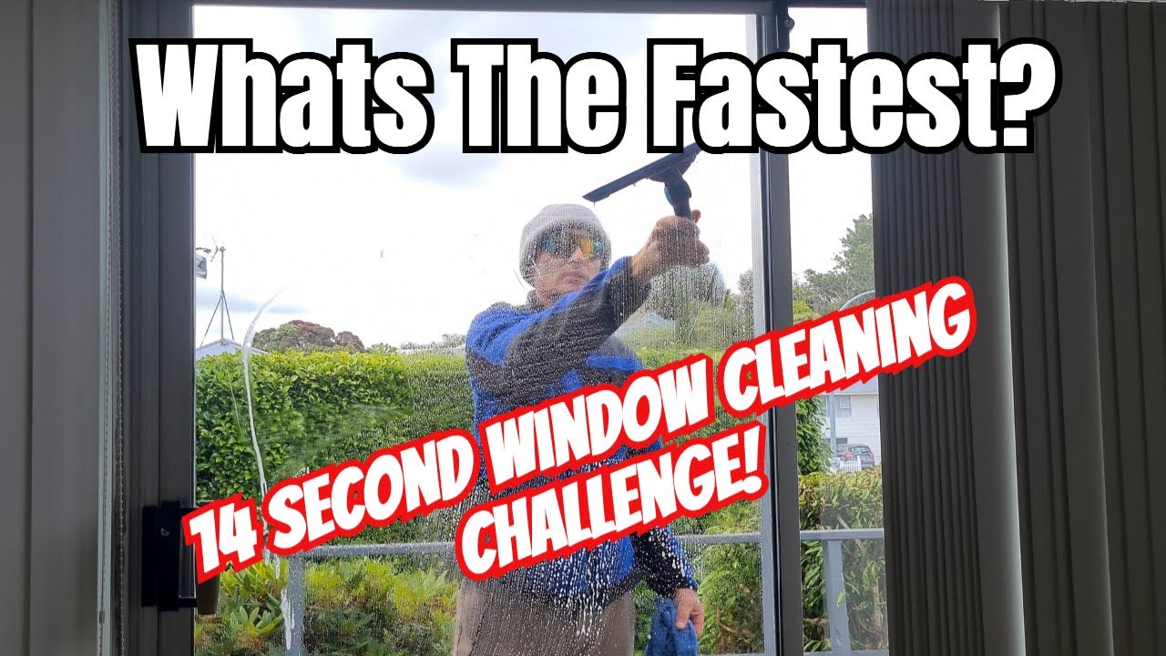 Which Squeegee and Technique Is Fastest? 14 Second Window Cleaning ...