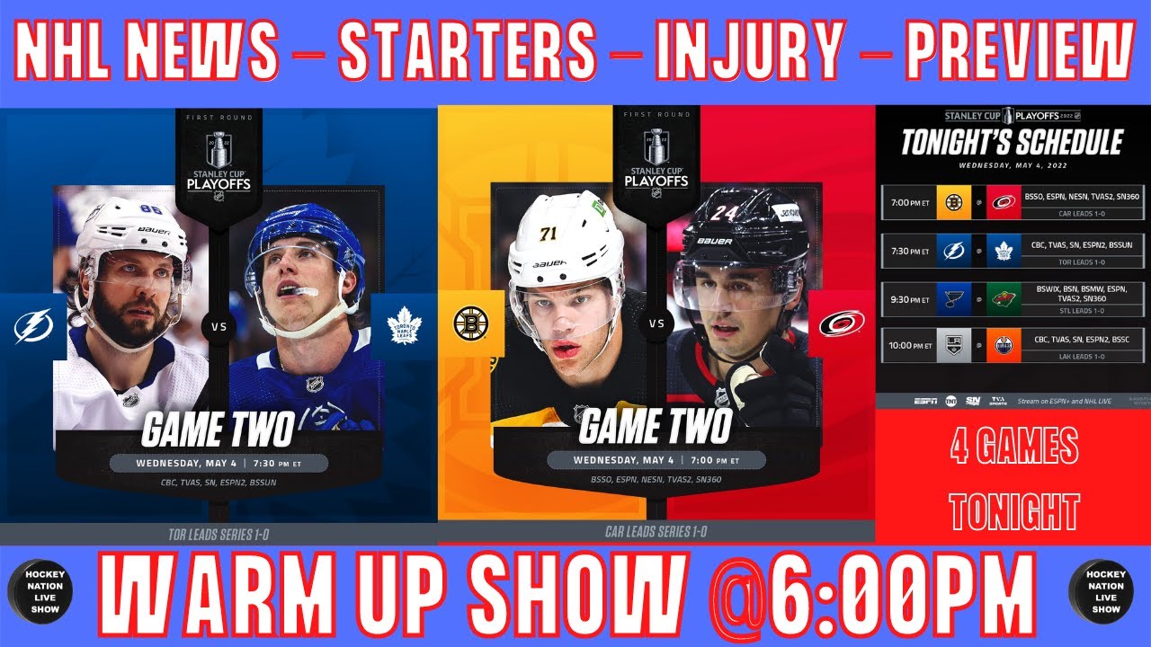 PREVIEW NHL PLAYOFFS GAMES - NHL NEWS TODAY - FANTASY HOCKEY - YouTube