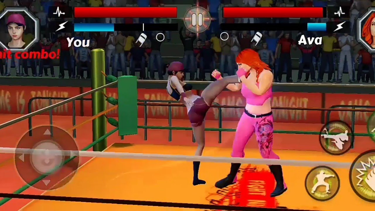 Girl Wrestling Game For Android WWE Fight Girl WWE Girl. - YouTube