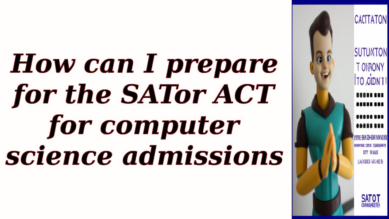 How can I prepare for the SATor ACT for computer science admissions ...