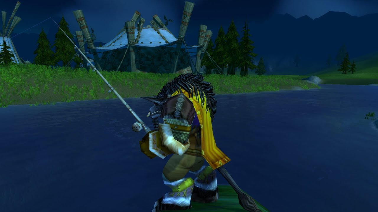 LvL 20 Tauren Druid Learns to Fish! Lvls Fishing1-131 today. Prep for ...