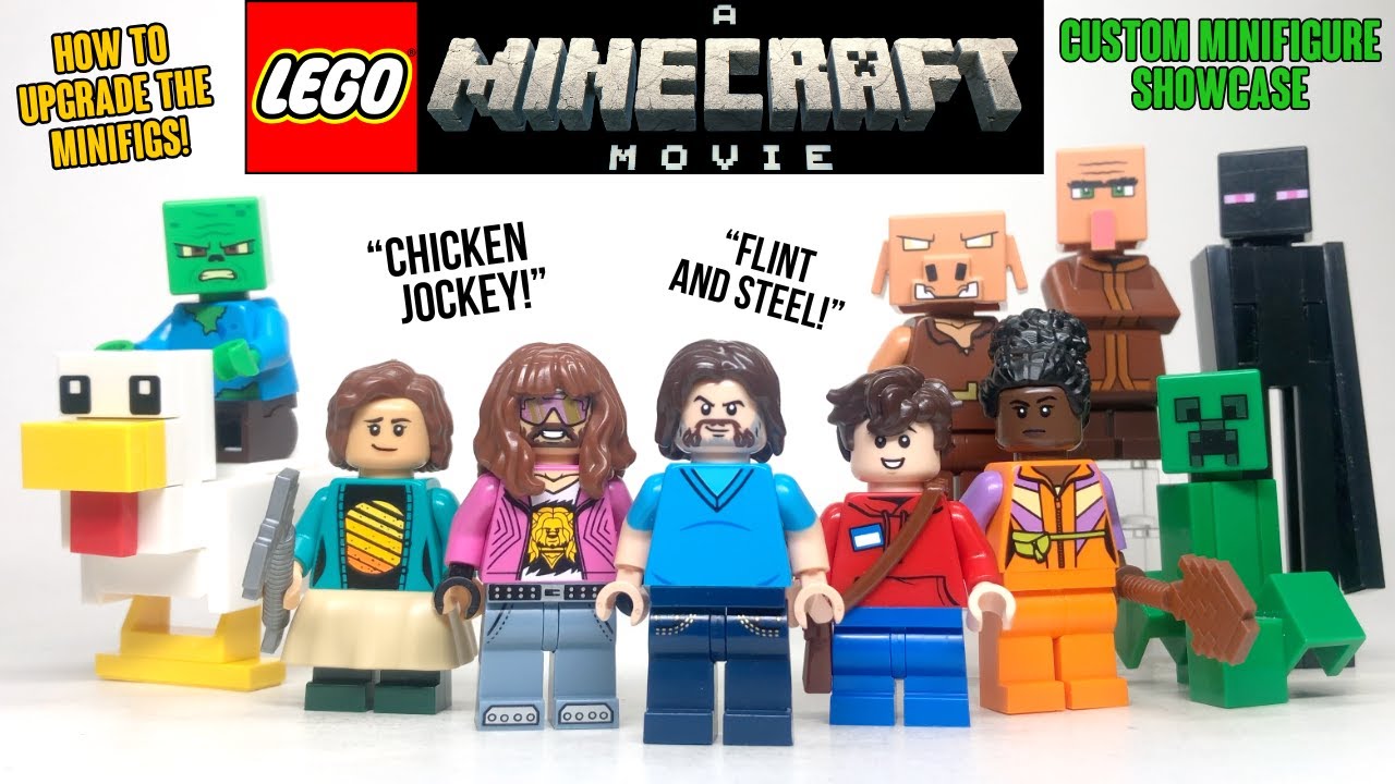 LEGO A MINECRAFT MOVIE Custom Minifigure Showcase - YouTube
