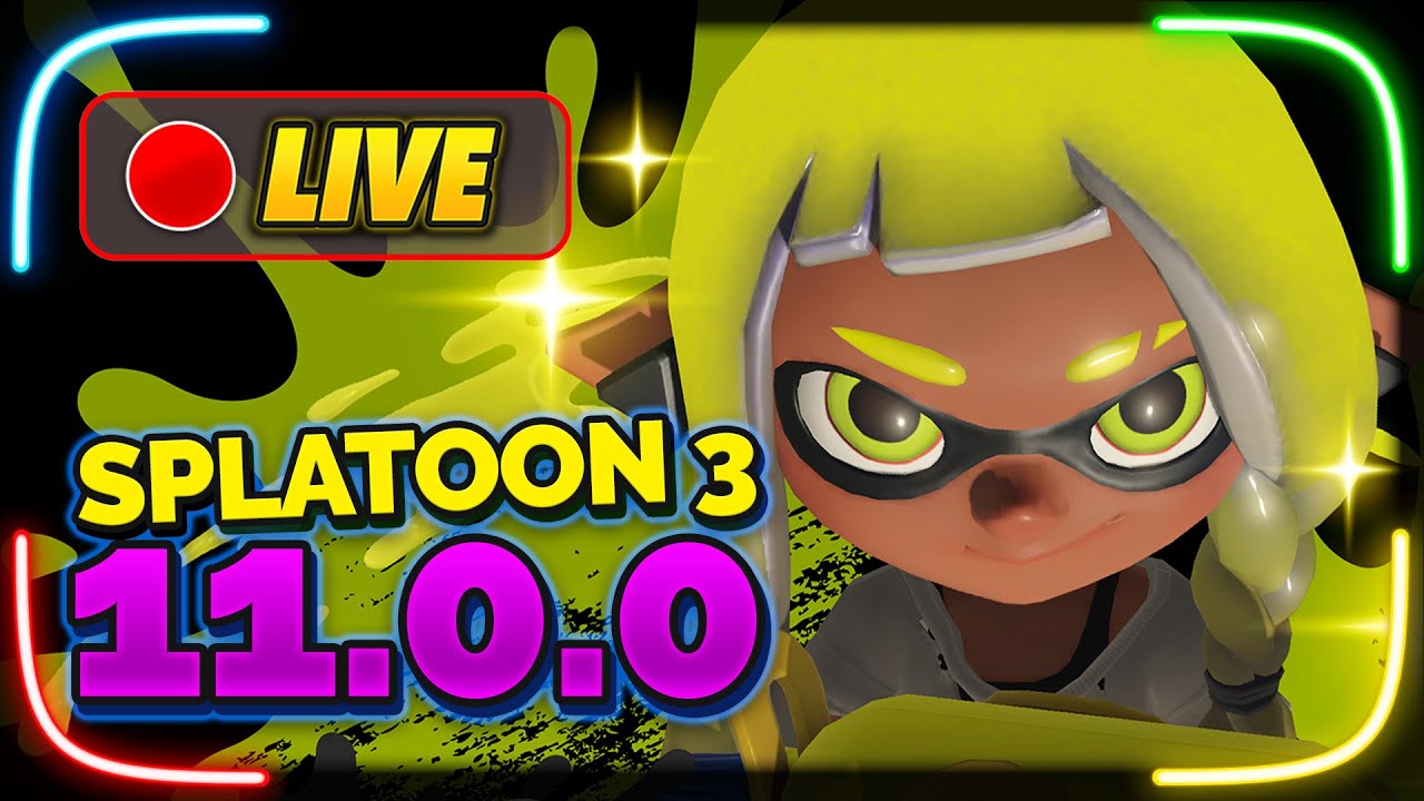 Splatoon 3 11.0.0 is OUT NOW! - LIVESTREAM (Health Bars & More!) - YouTube