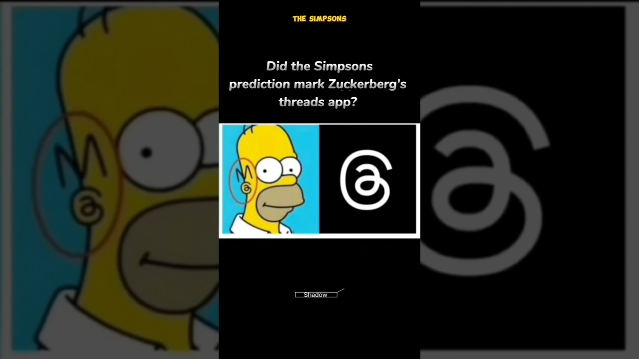 Did The Simpsons Predict Mark Zuckerberg's Threads App? 😱| #threadapp # ...