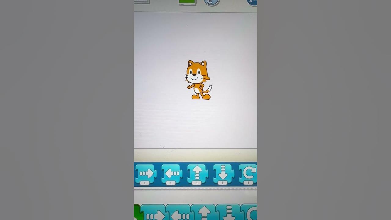 My first code on scratch jr. - YouTube