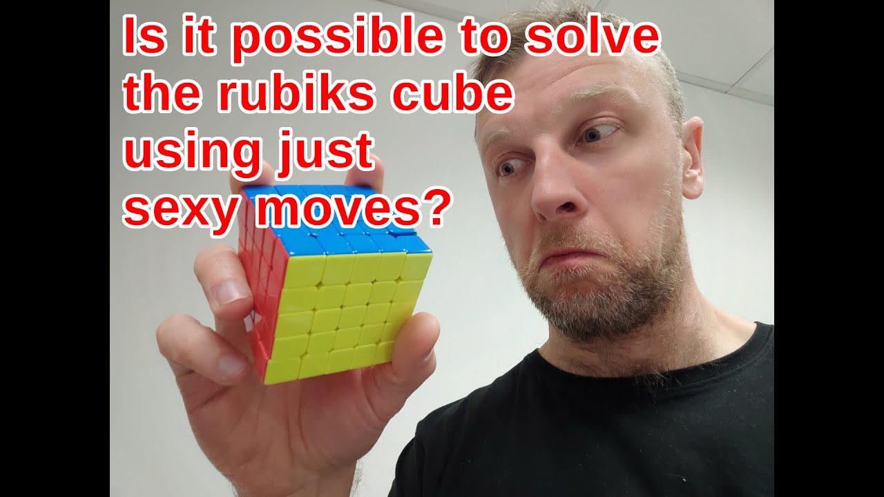 Solving the rubiks cube using sexy moves only (no shifts). - YouTube