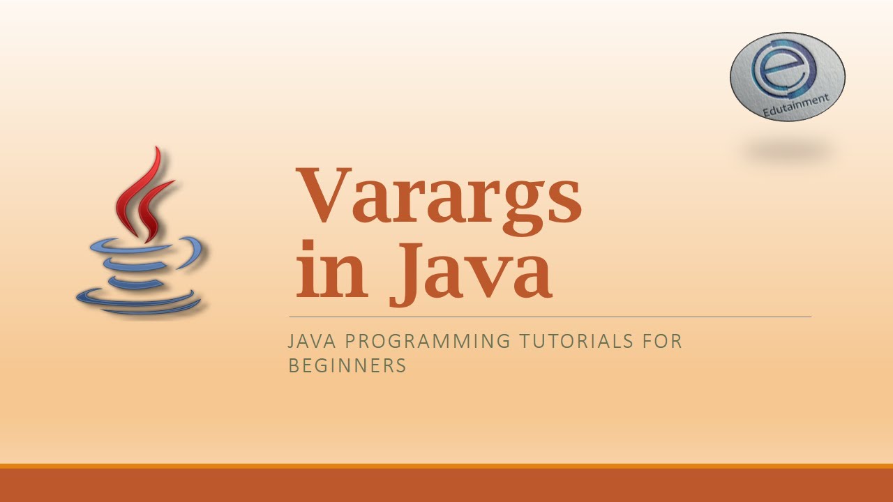 18. Varags in Java - Java Programming Tutorials 2019 - Urdu/Hindi - YouTube
