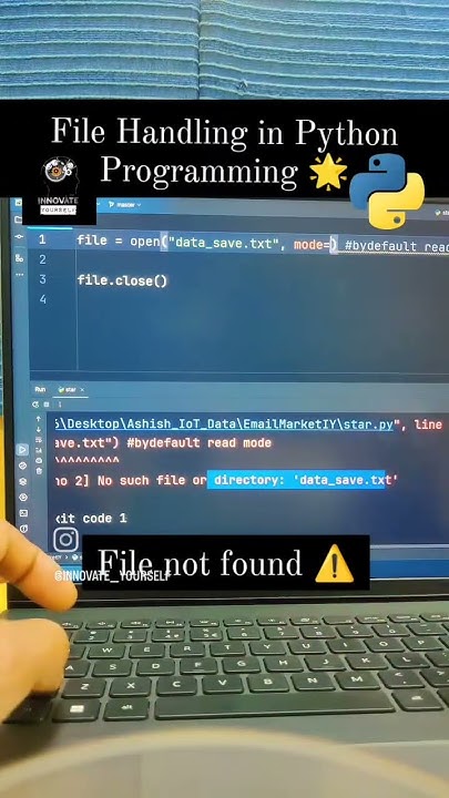 File Handling in Python Programming 🌟#file #handling #python #trending #youtubeshorts - YouTube
