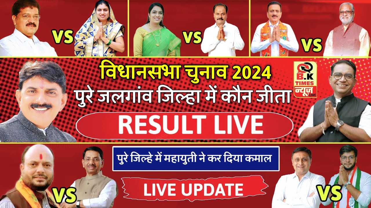 📍Election Result LIVE : Jalgaon,Bhusawal,Raver,Jamner | Maharashtra ...