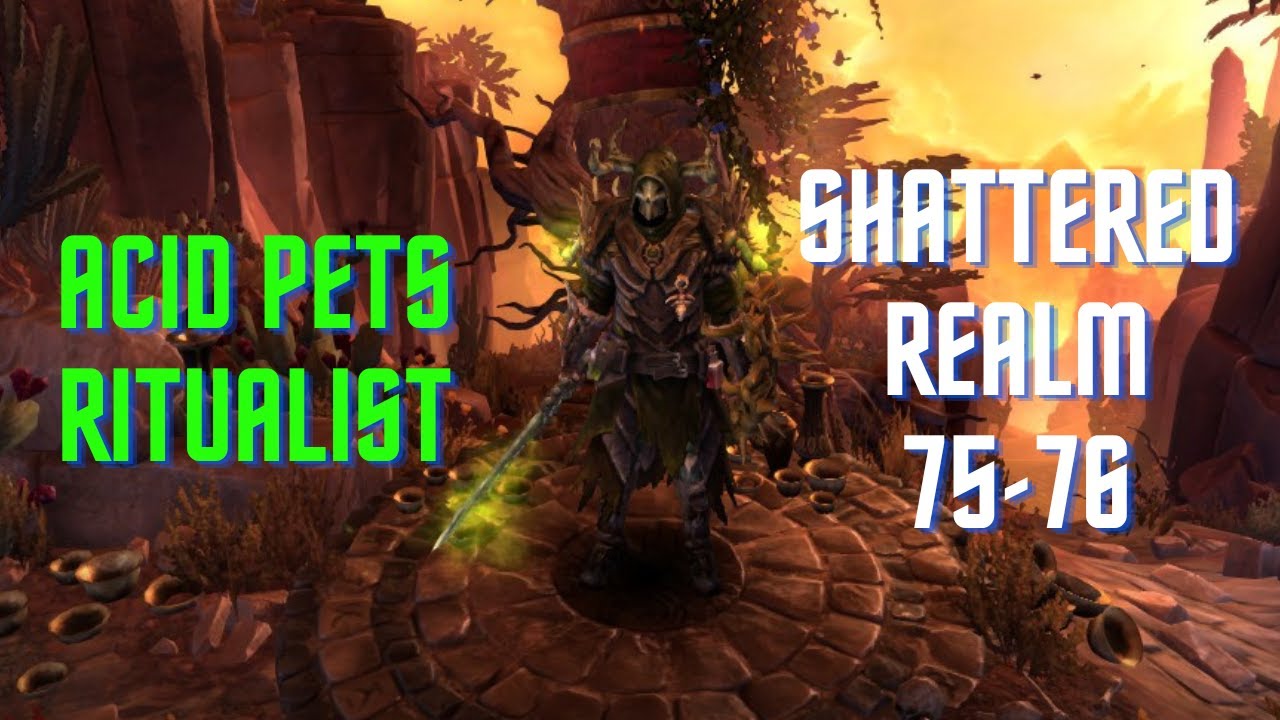 Grim Dawn: Acid Pets Ritualist Build SR 75-76 - YouTube