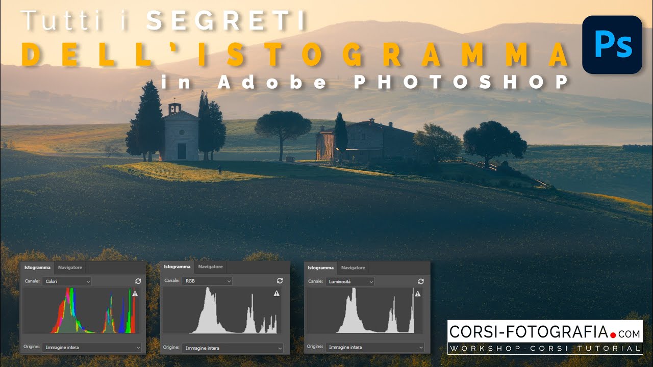 Tutti i SEGRETI dell'ISTOGRAMMA di Adobe PHOTOSHOP, scopri come ...