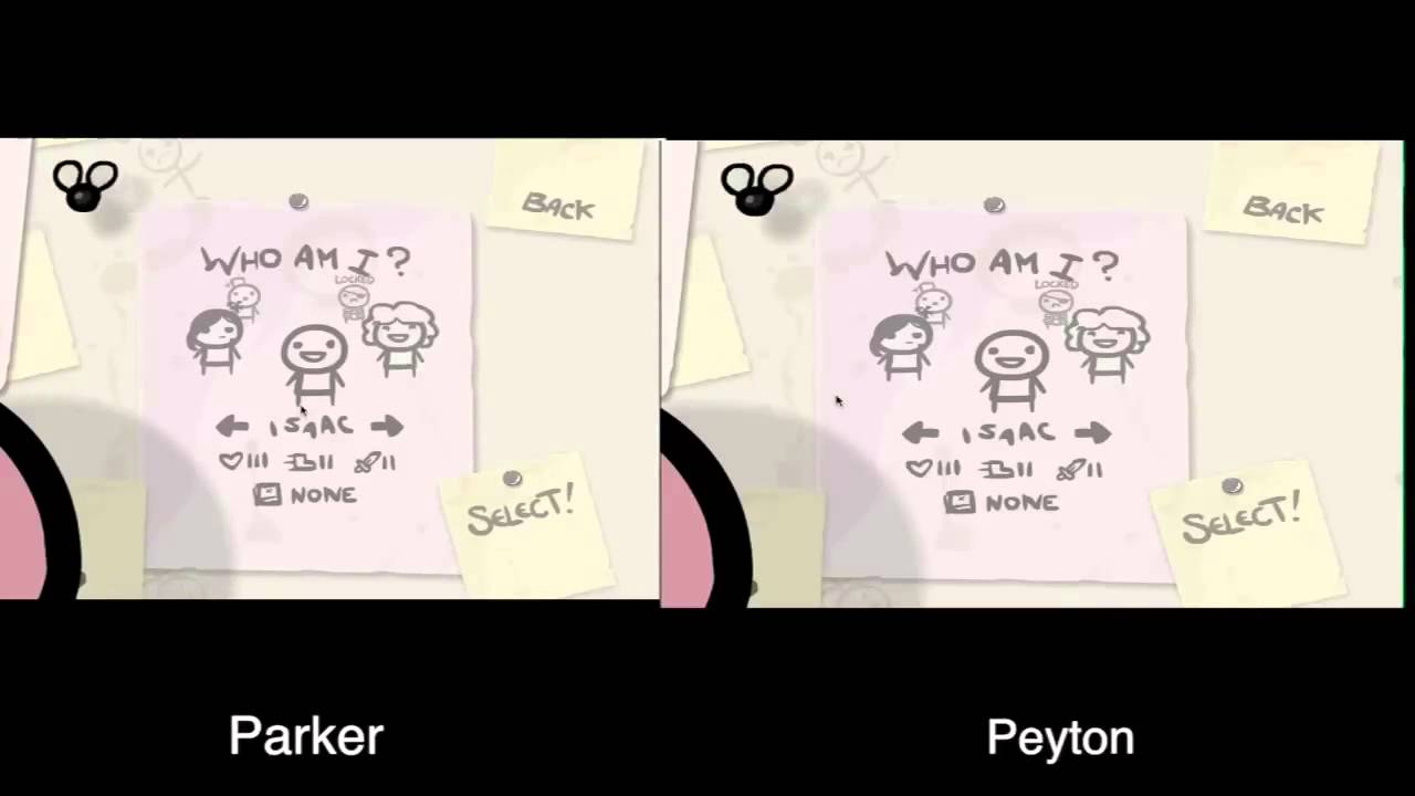 The Binding of Isaac: split screen test - YouTube