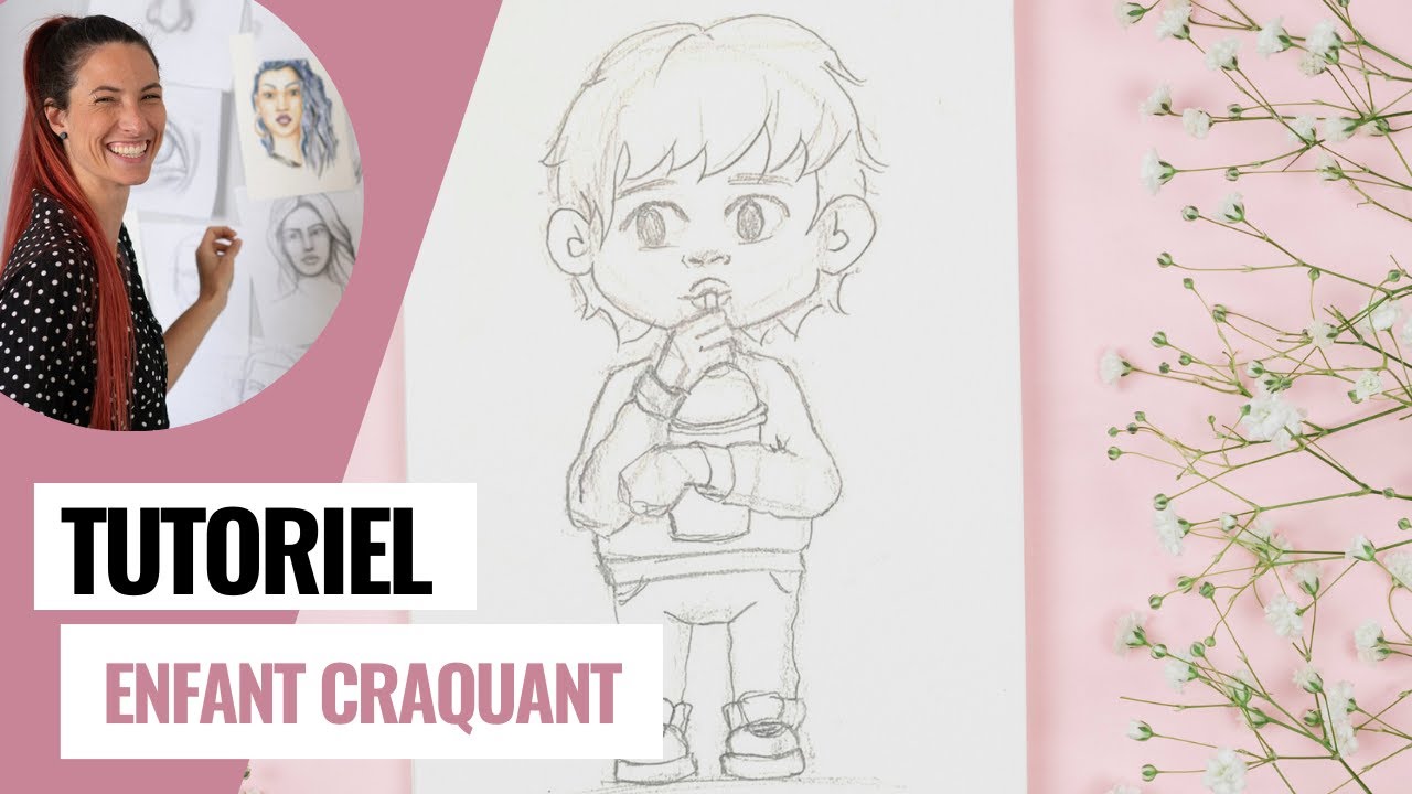 Tutoriel : Dessine un enfant craquant qui boit une slush - YouTube