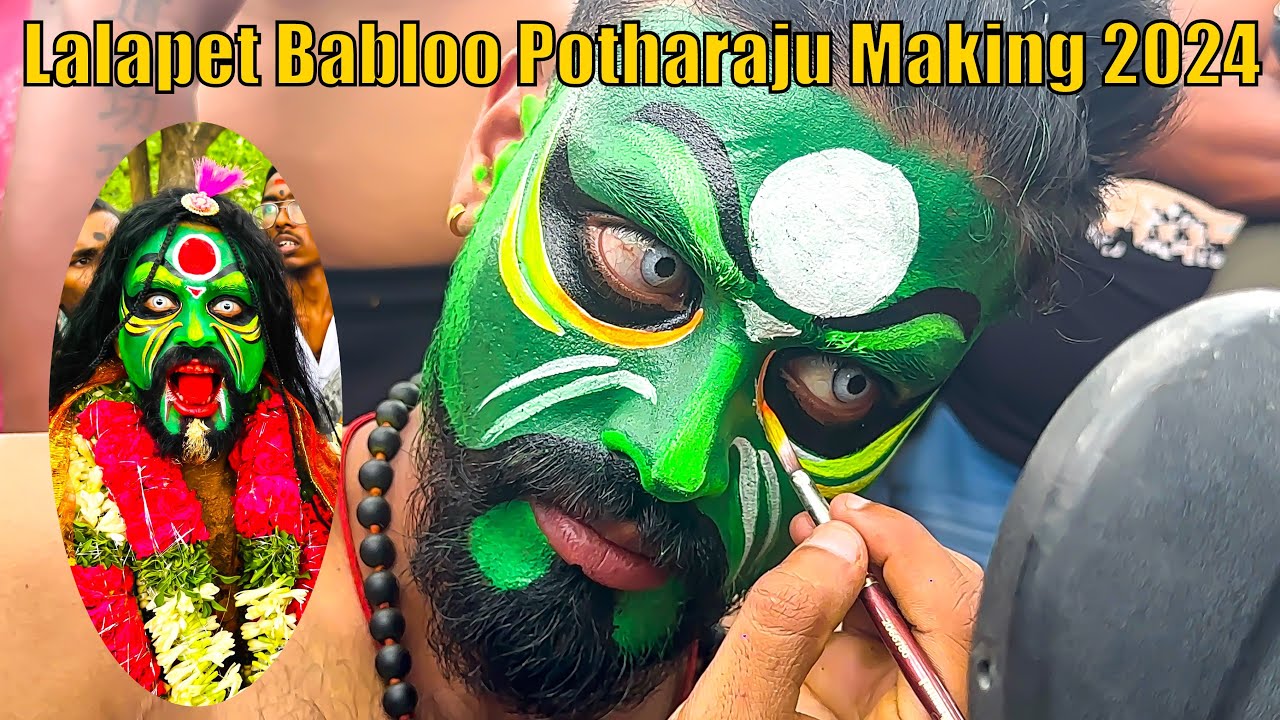 Lalapet Babloo Potharaju Self Making Video | Old City Bonalu 2024 ...