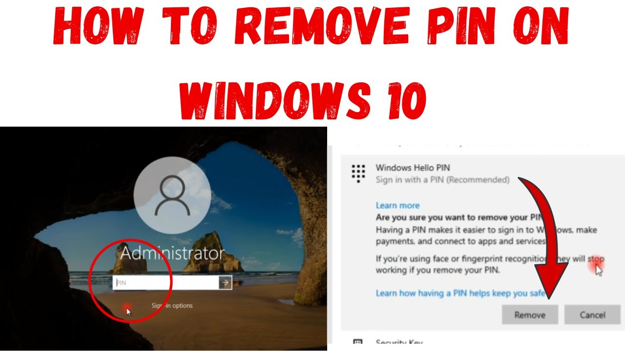 How to remove PIN on Windows 10 | How to easily remove your PIN on ...