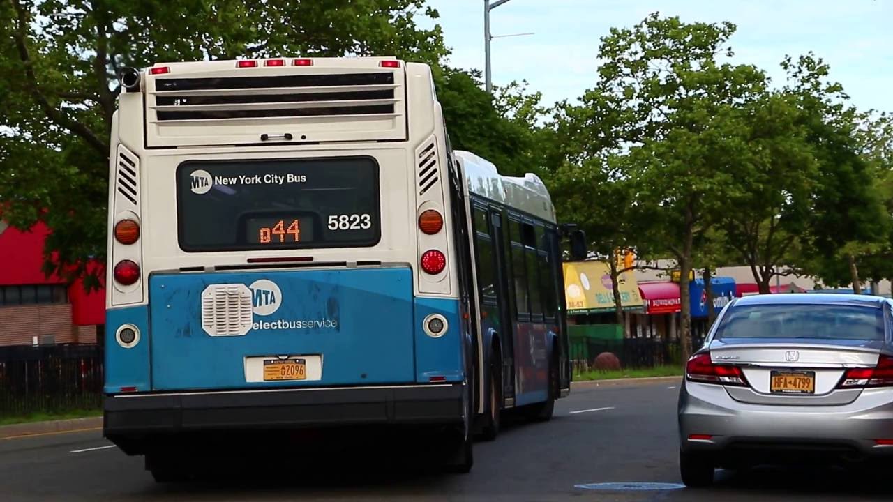 MTA New York City Bus 2012 Nova Bus LFS Artic 5823 On The Q44 +Select ...
