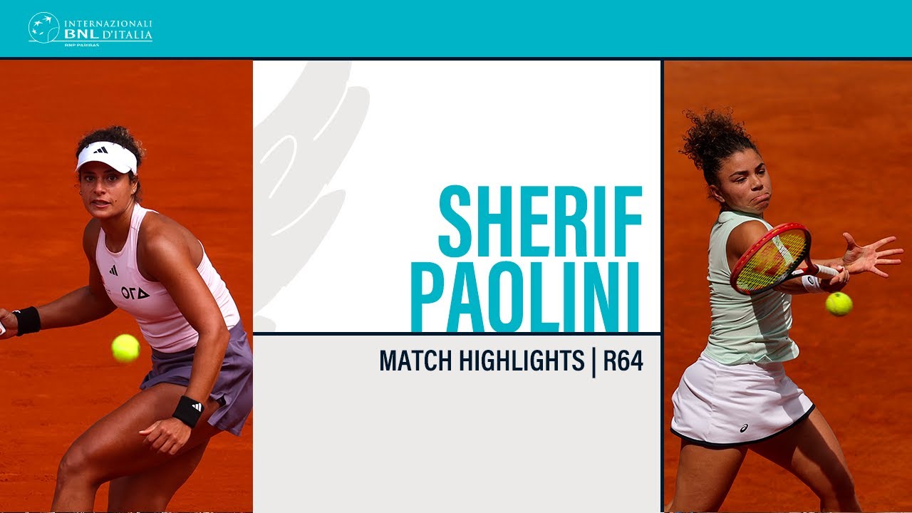 Mayar Sherif - Jasmine Paolini | ROME R64 - Match Highlights #IBI24 ...