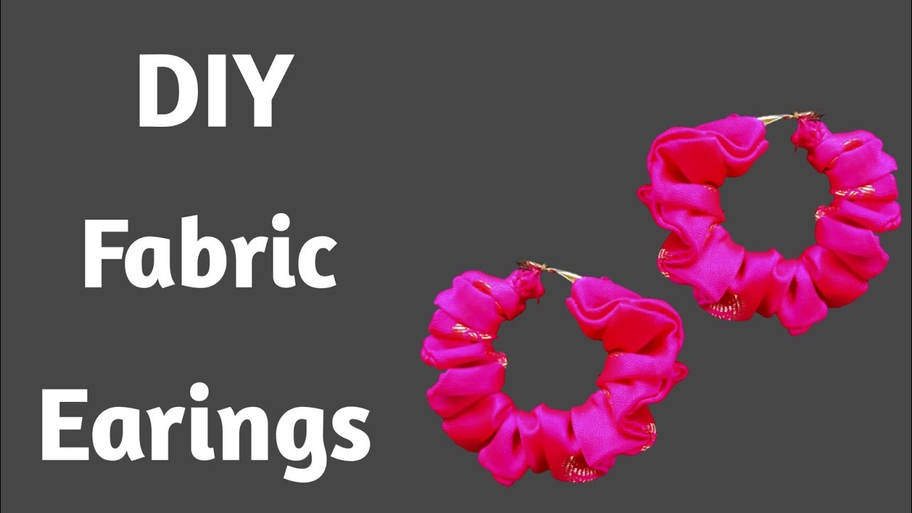 DIY Scrunchie Earings at home || How to make Scrunchie Earings ...