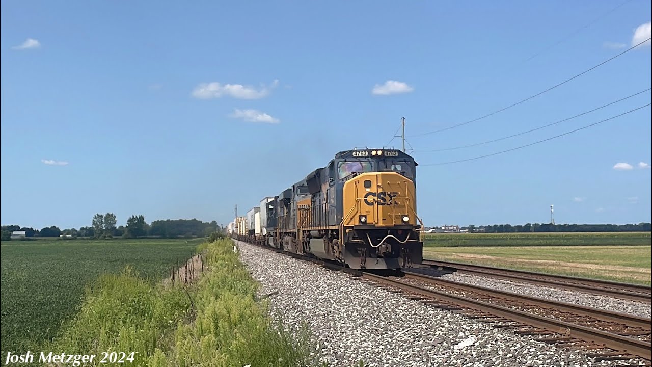 CSX I010-22 w/ CSX SD70MACes #’s 4763 and 4555 and CSX ES40DC #5448 ...