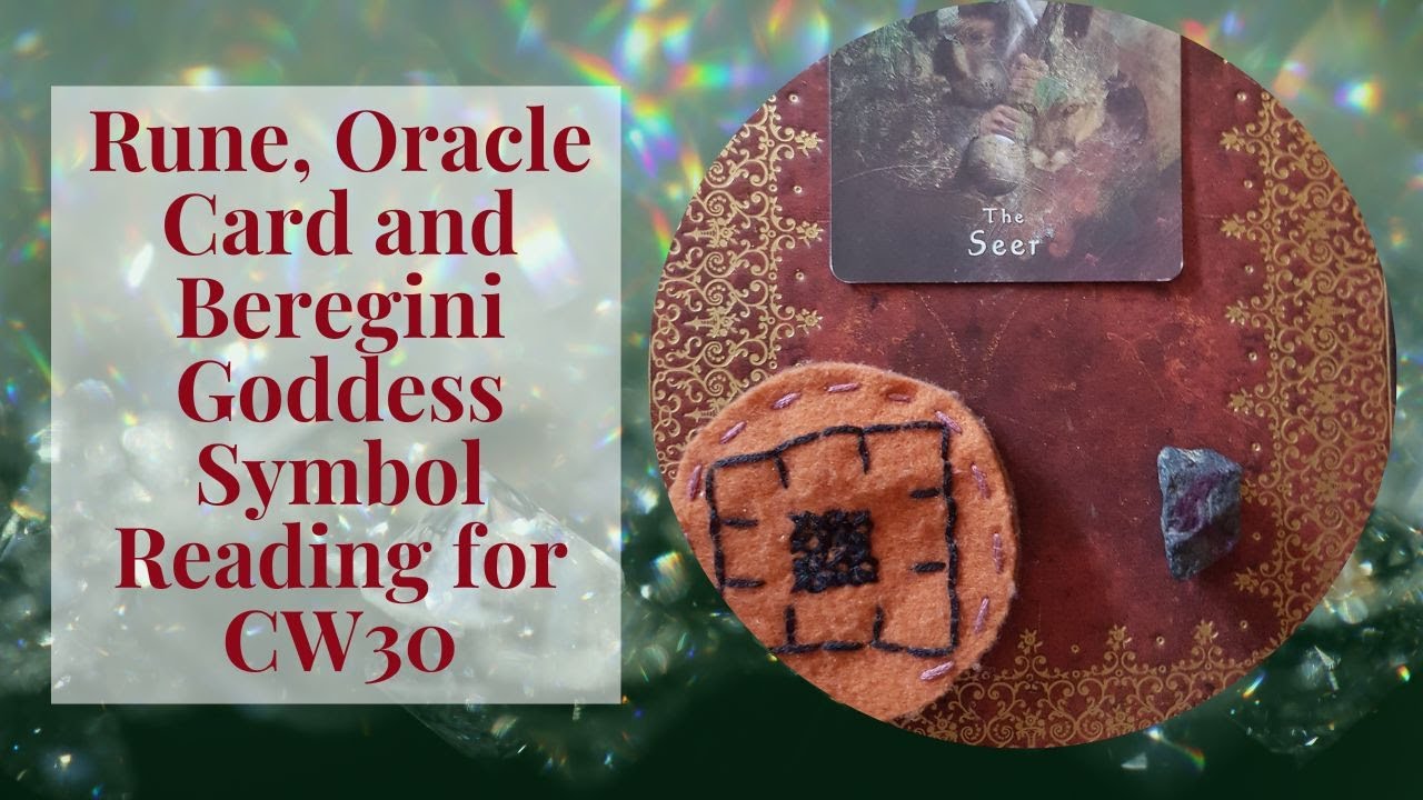 ORACLE CARD OF THE SEER, RUNE KENAZ AND BEREGINI SYMBOL OF THE ETERNAL ...