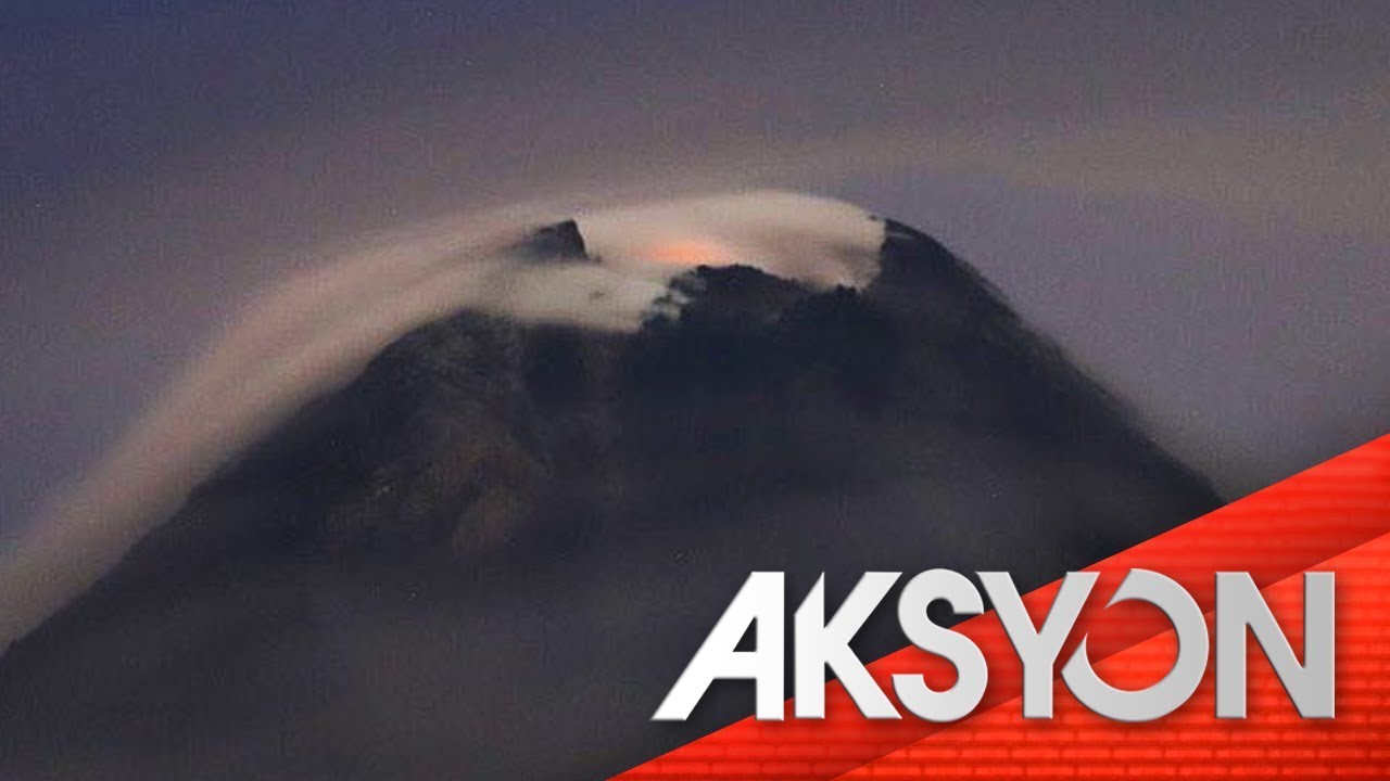 Mayon crater glow - YouTube
