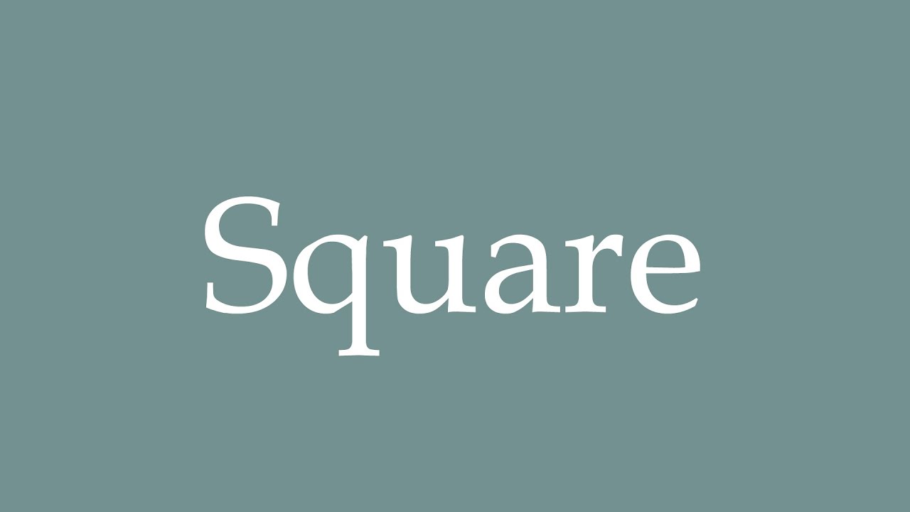 How to Pronounce ''Square'' Correctly in French - YouTube