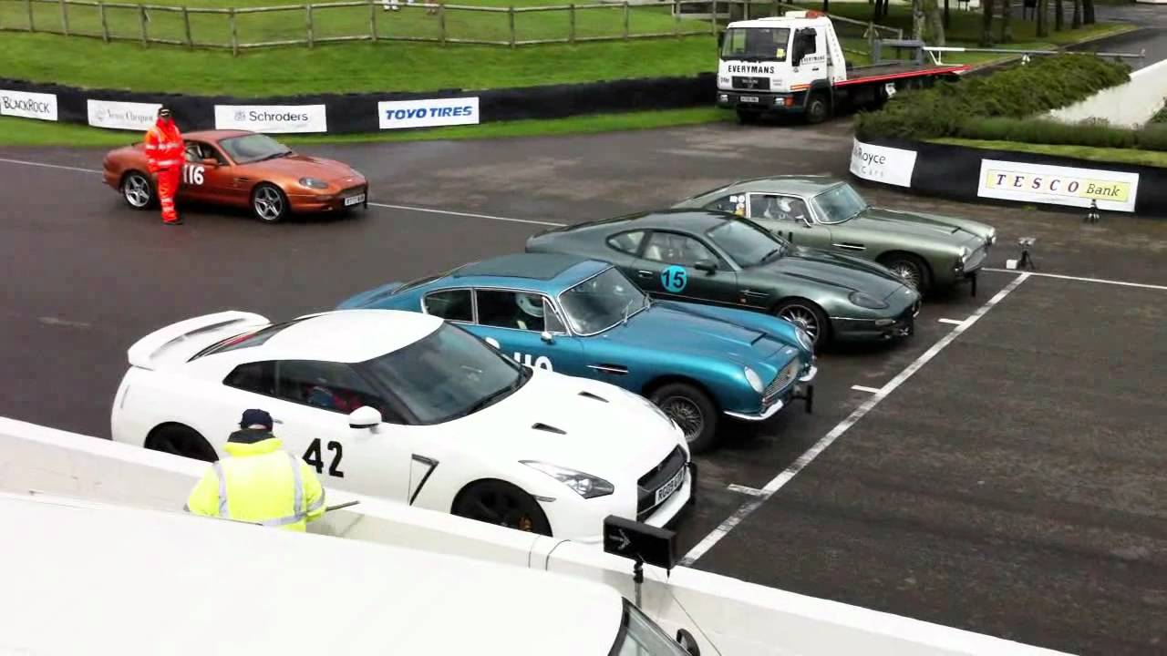 Nissan GTR R35 Racing Round GoodWood Race Track - YouTube
