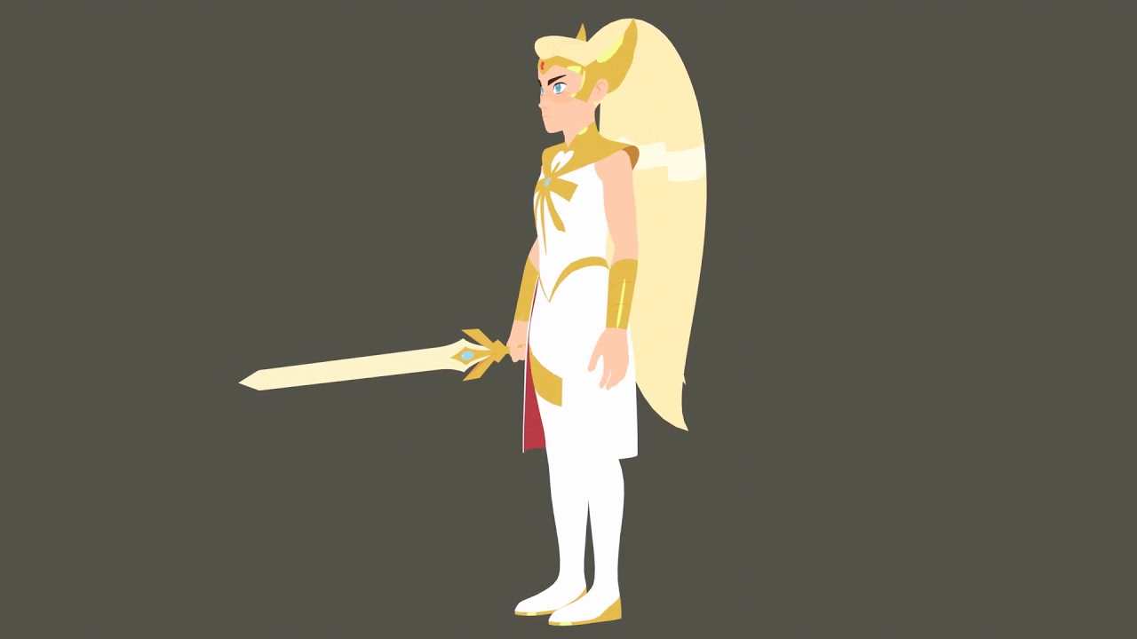 She-Ra new armor - 3d model turntable - YouTube