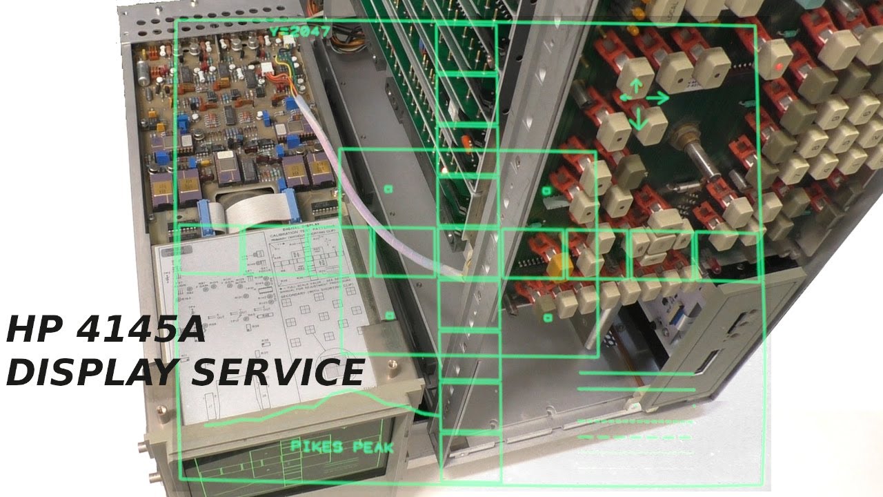HP 4145A Semiconductor Analyzer screen adjustment - YouTube