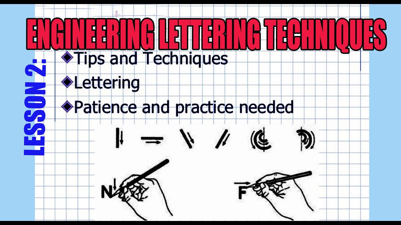 GRAPHICS 1 LESSON 2 LETTERING TIPS - YouTube