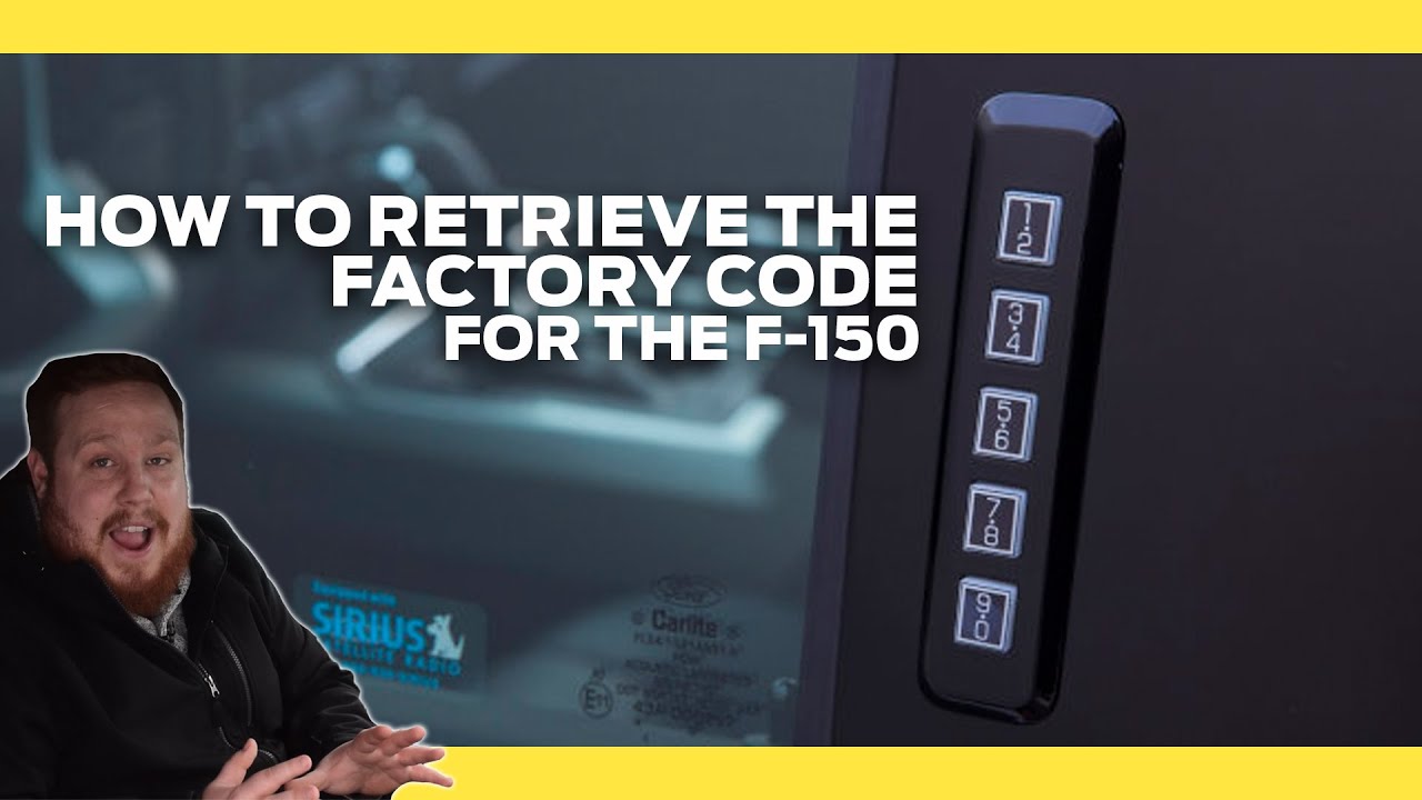 How to retrieve the factory code on a F-150 - YouTube