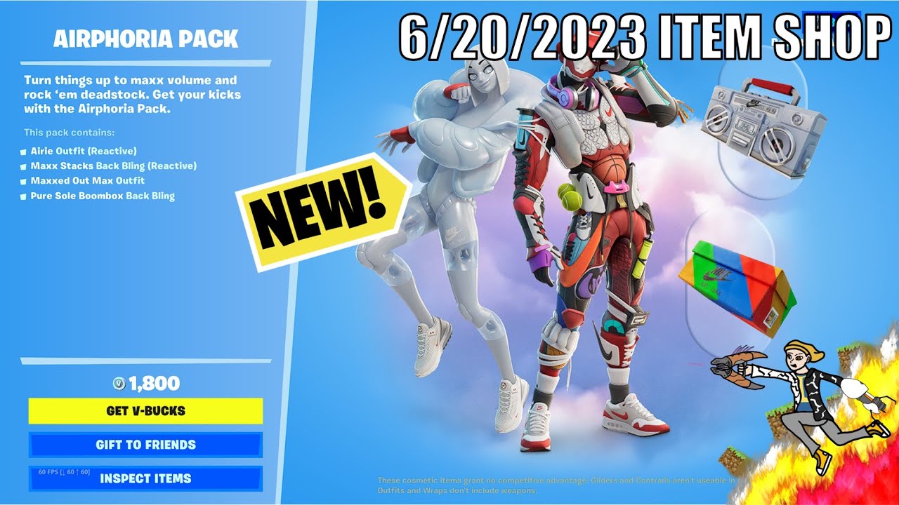 *NEW* Airphoria Nike Air Max Pack! | Fortnite Midday Item Shop (20/6 ...