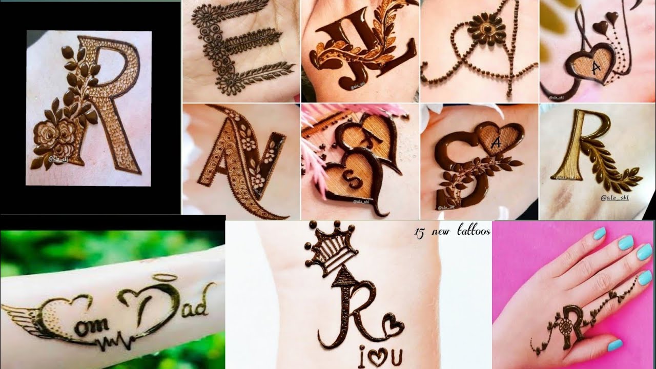 Latest Mehndi design|Mehndi design for girl2023|Alphabets mehndi design ...