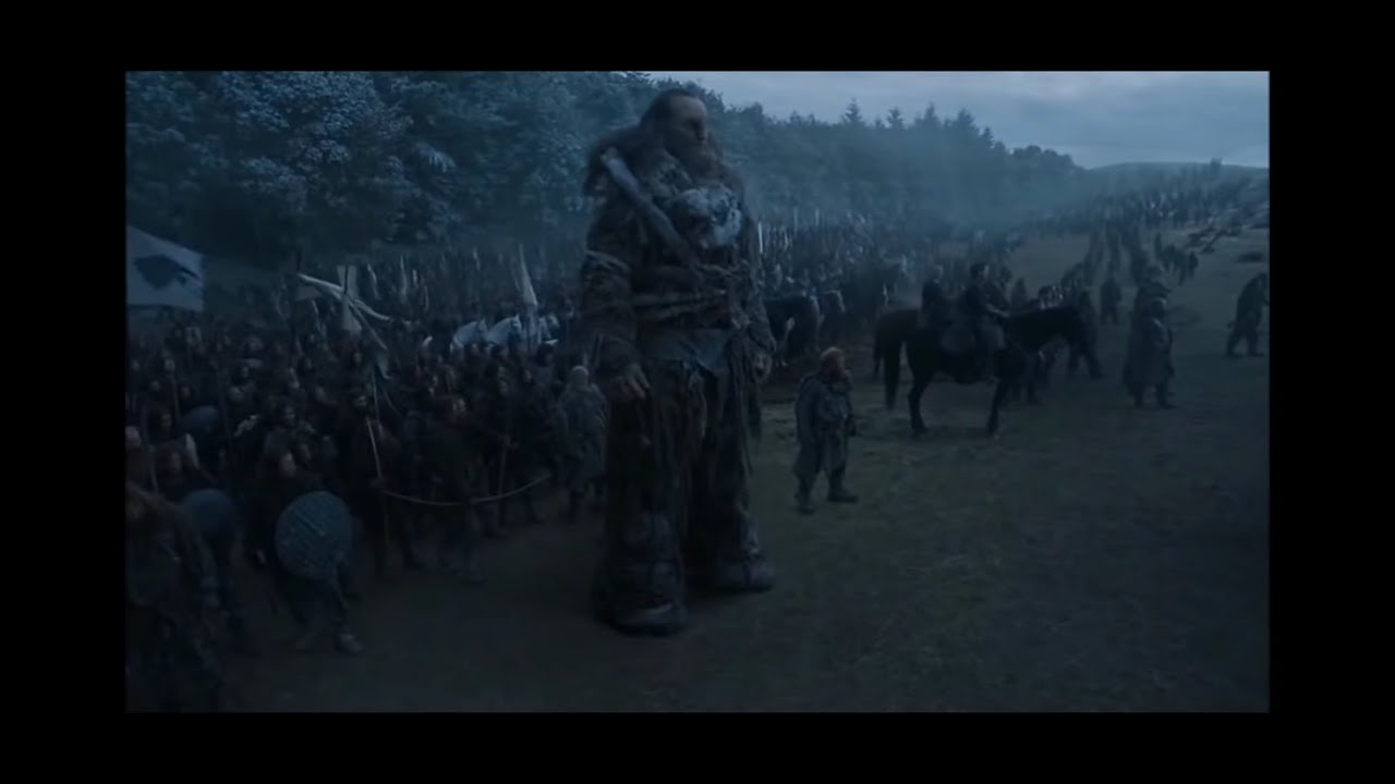 jon snow and the giant go to war - GAME OF THRONES - YouTube
