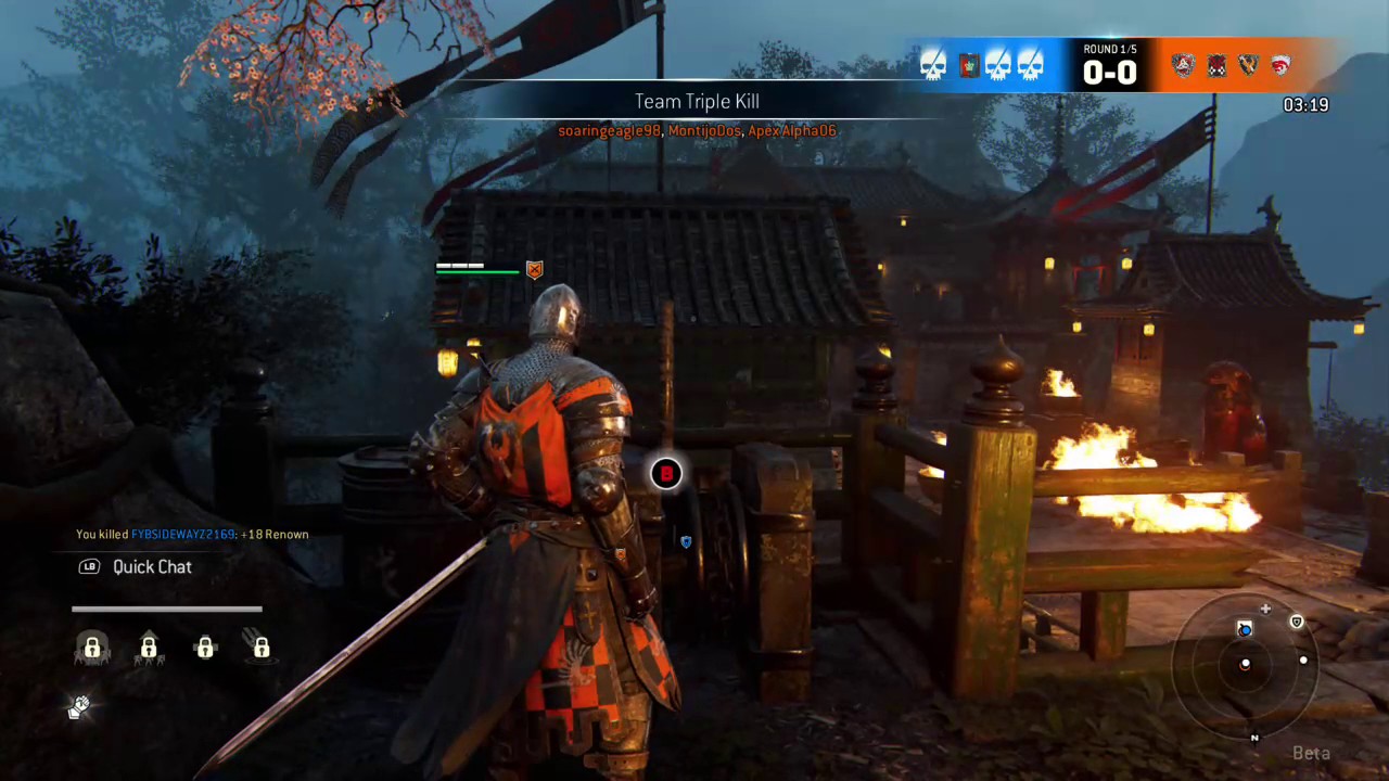 For Honor Beta: Killing opposing player with gate - YouTube