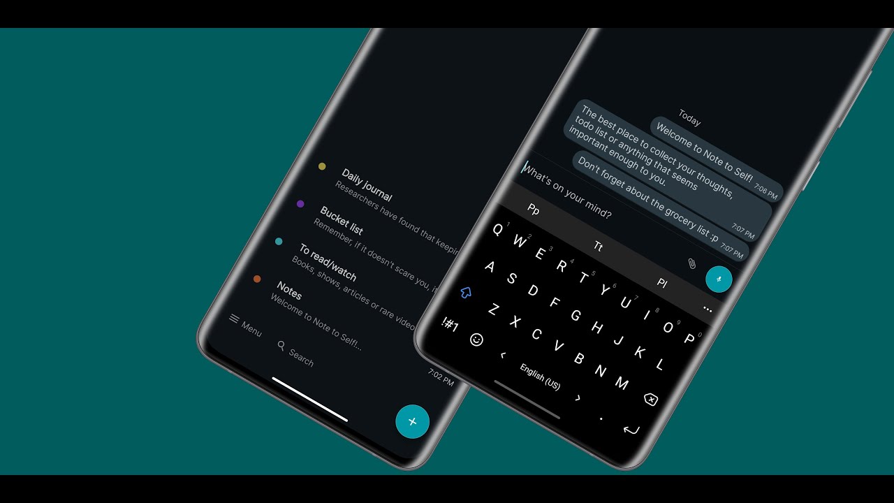 Note to Self - Private notes app | Android | Chat like interface - YouTube
