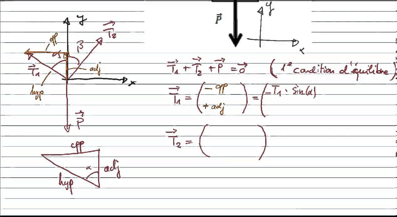 phy 1ecg forces exo formatif 04 decomposition forces - YouTube