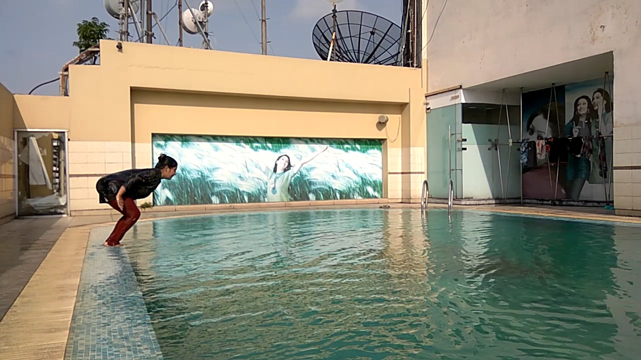 Zohan and mom swimming challenge - YouTube